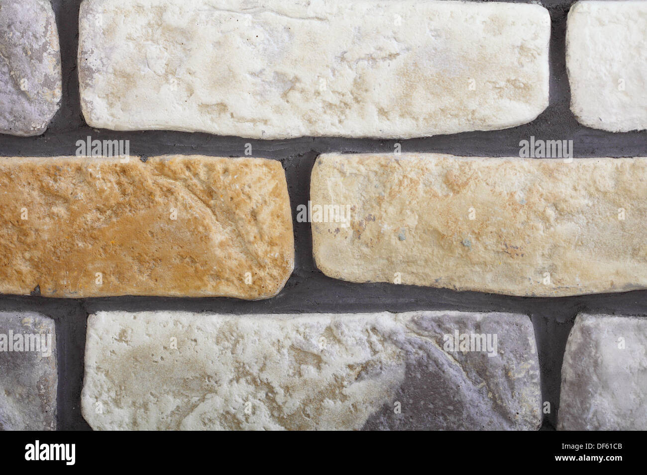 Renovation at home wall clinker tile brick as background texture Stock ...