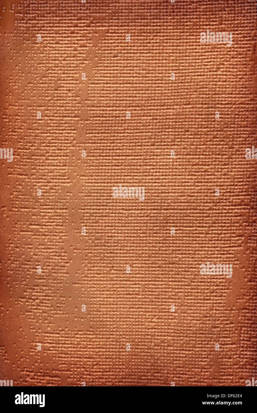 brown leathercraft tooled vintage book cover with texture and border ...