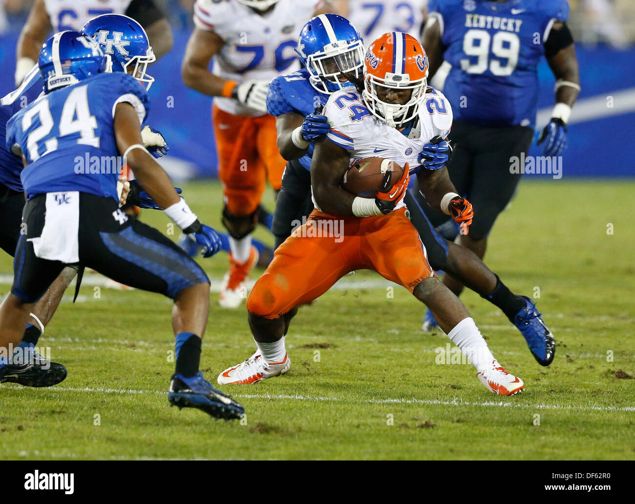 Lexington, KENTUCKY, USA. 28th Sep, 2013. Florida Gators running back ...