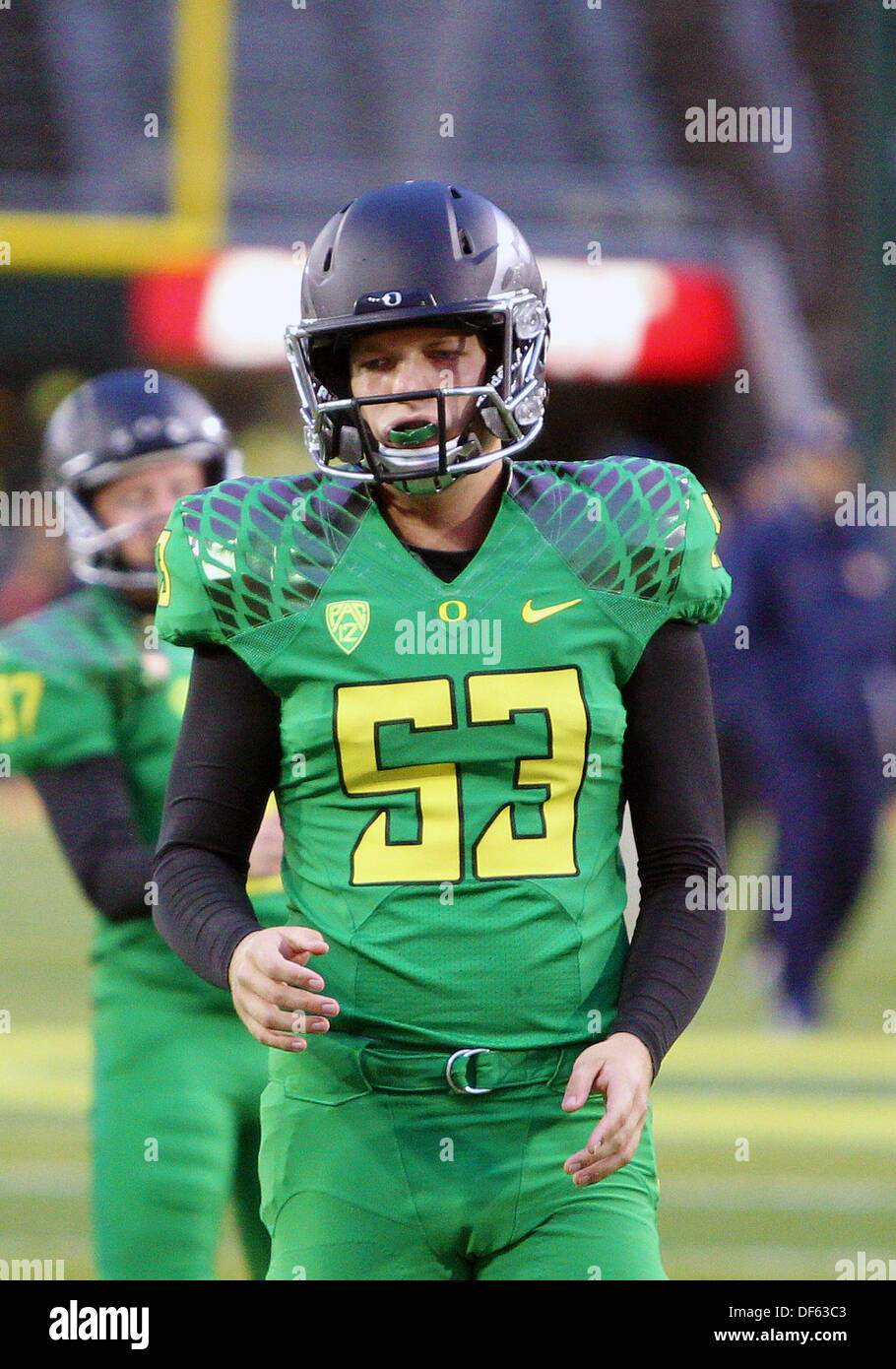 Eugene, OR, USA. 28th Sep, 2013. September 28, 2013: Connor Johnson (53 ...