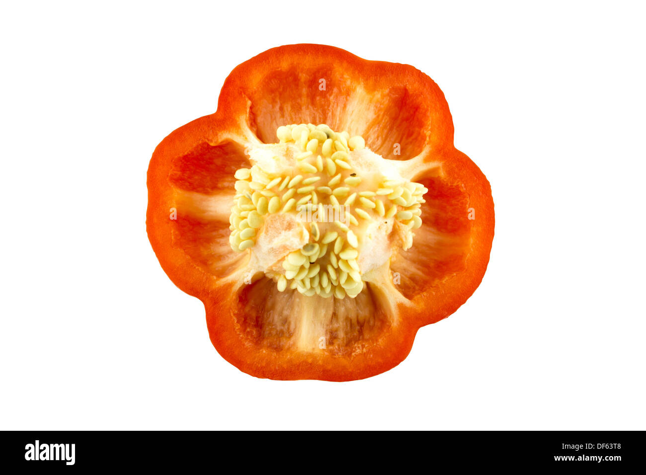 Parts of colorful sweet bell pepper. (with clipping work path Stock ...