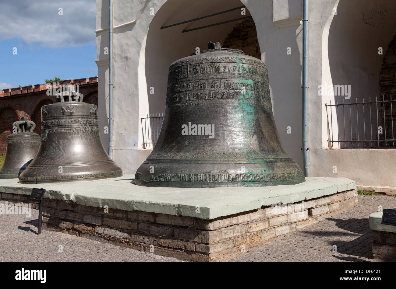 Old church bells in the Novgorod kremlin, Russia Stock Photo - Alamy