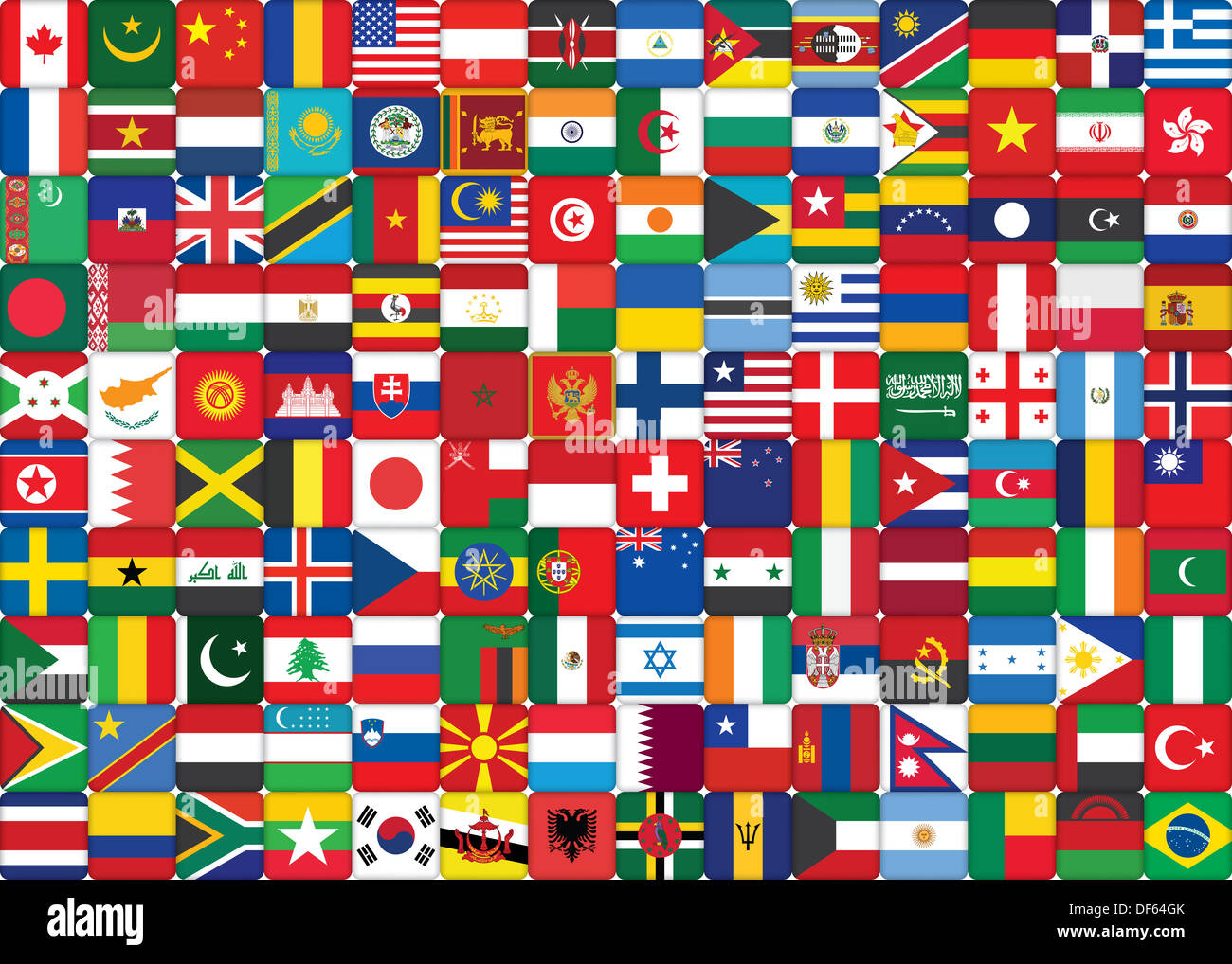 background made of world flags icons Stock Photo - Alamy