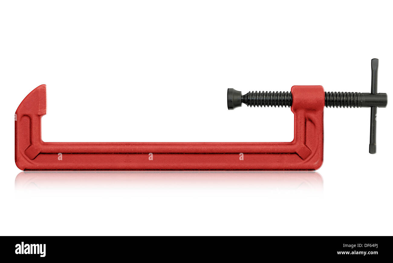 horizontal hand vise c-clamp for industrial use. (with clipping work ...