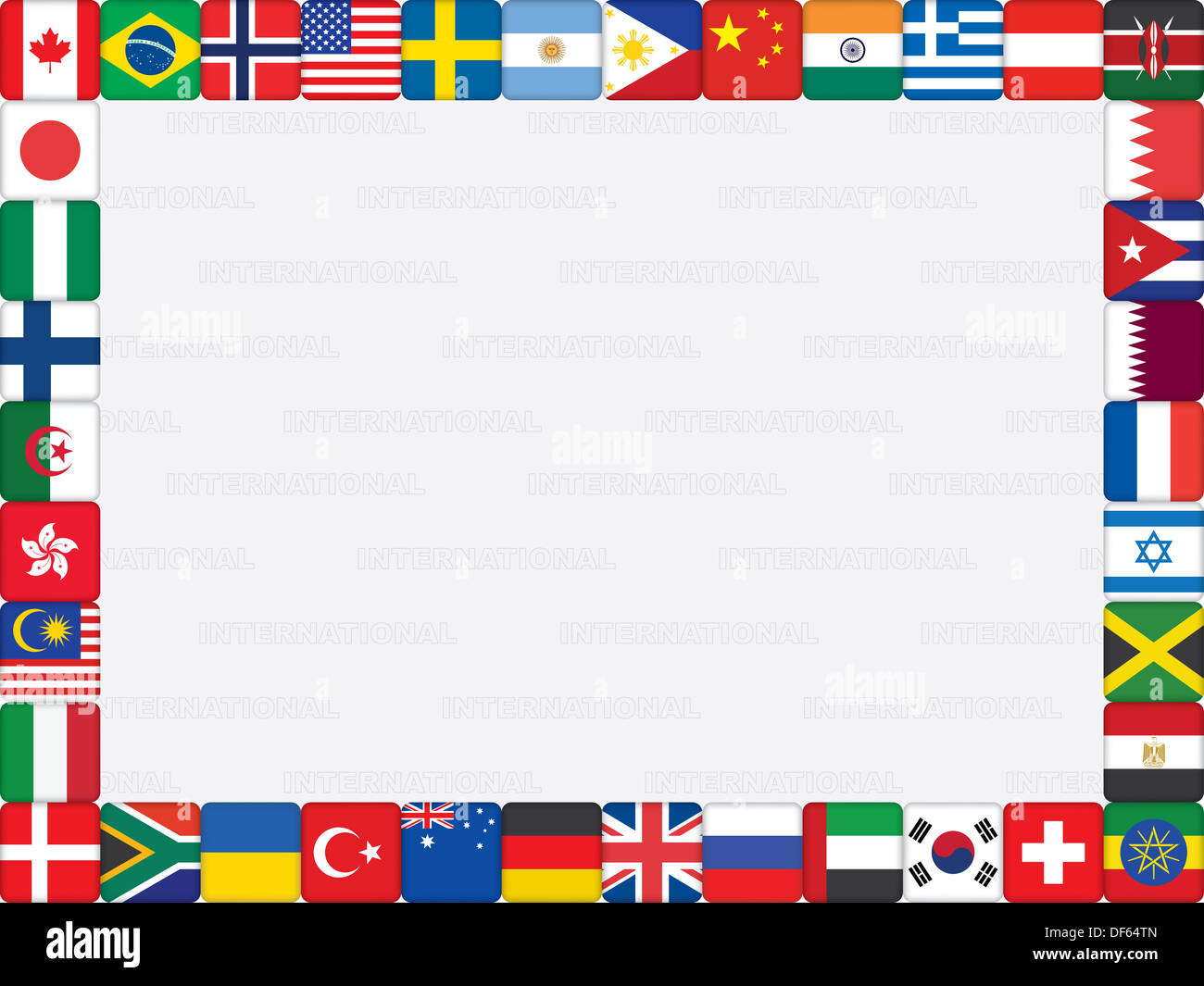 Flags Of The World Border Clipart