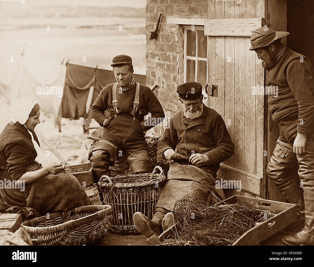 Fisherman victorian period hi-res stock photography and images - Alamy