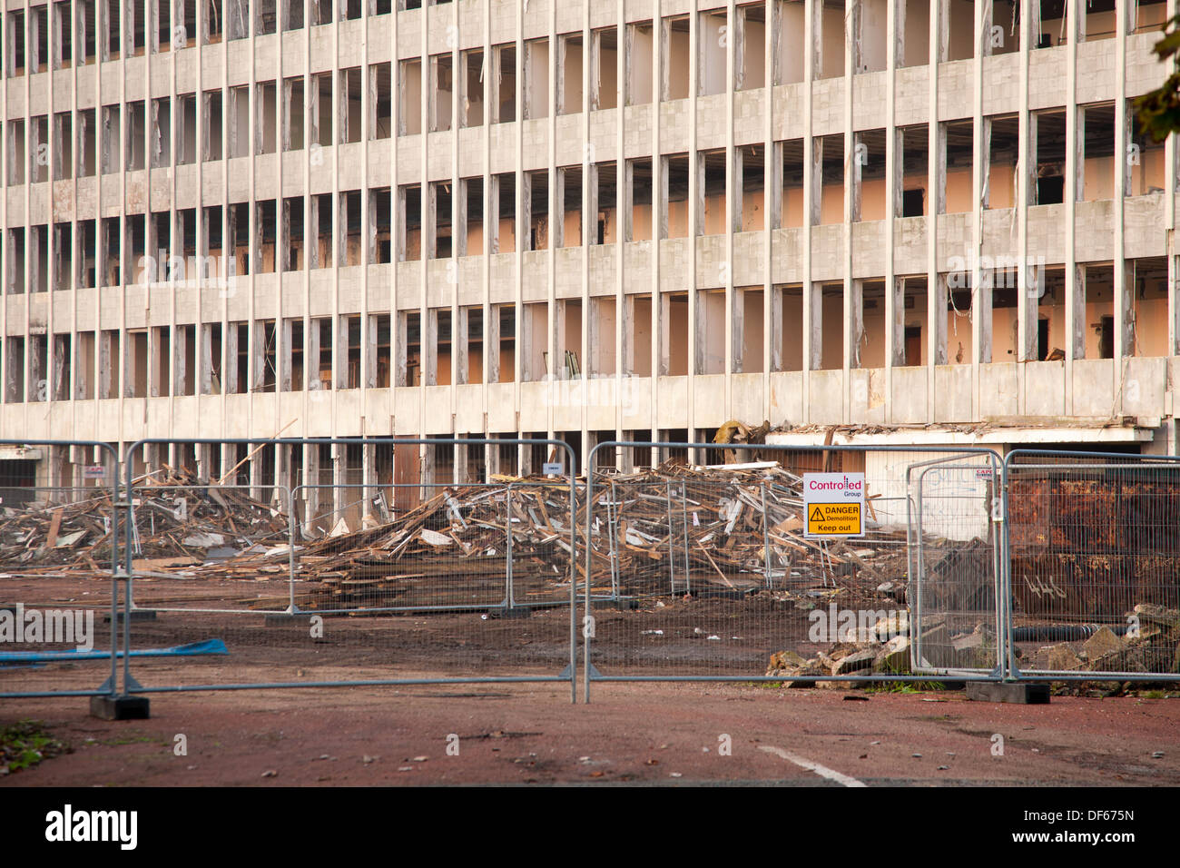 Structural Decay, ICI Offices, Billingham, Teesside Stock Photo - Alamy