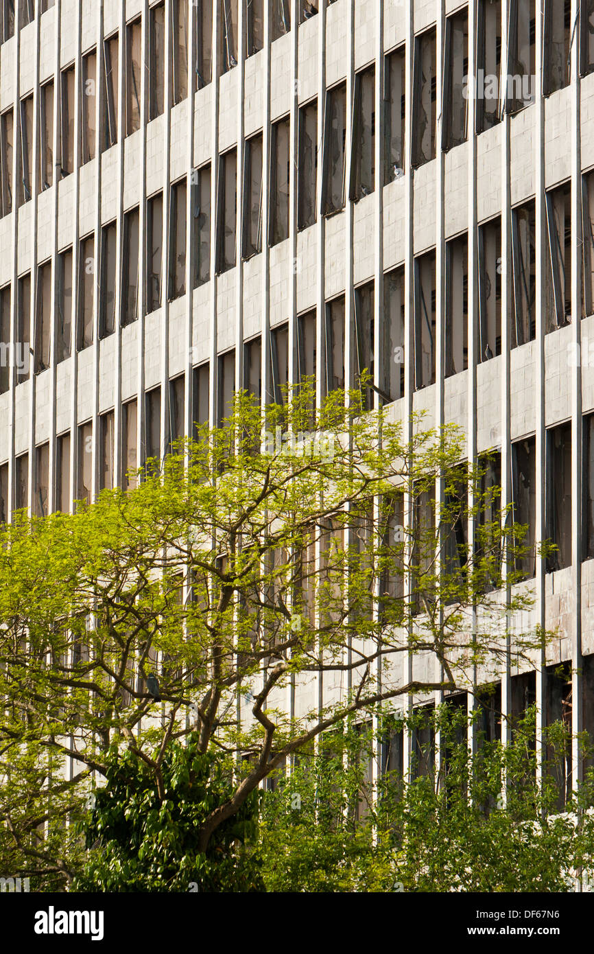 Structural Decay, ICI Offices, Billingham, Teesside Stock Photo - Alamy