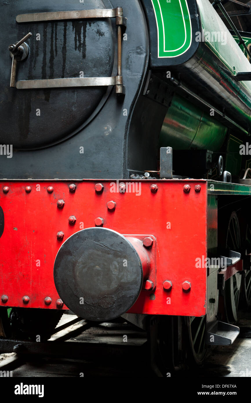 Saddle Tank Engine Buffer at Tanfield Railway, Co Durham, Engalnd Stock ...