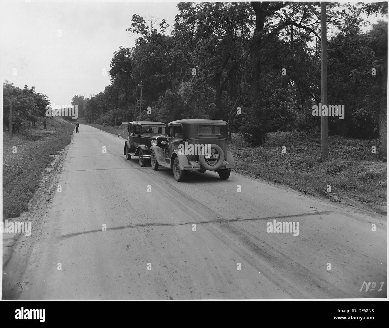 Head-on car accident. Rural South Dakota 283761 Stock Photo - Alamy