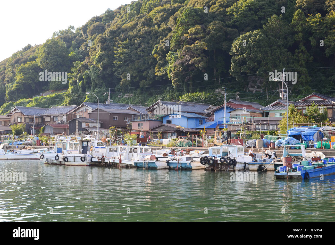 Okishima in Shiga Prefecture, Japan. This is Japan's only populated ...