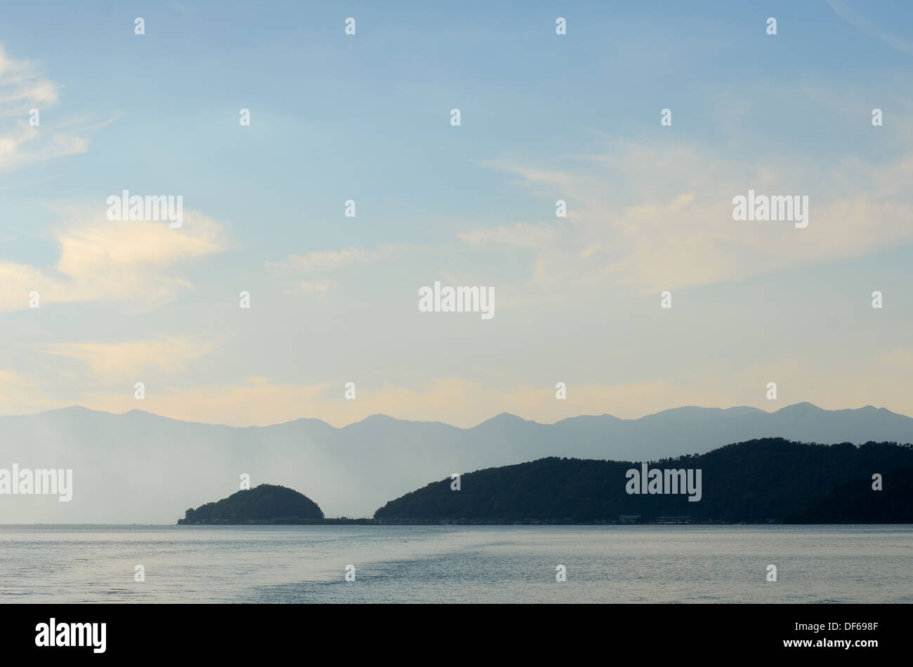 Okishima in Shiga Prefecture, Japan. This is Japan's only populated ...