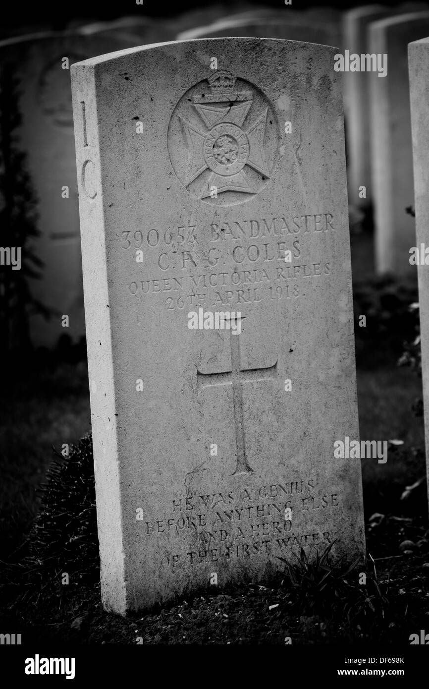 The grave of Cecil Frederic Coles, British musician and composer, in ...