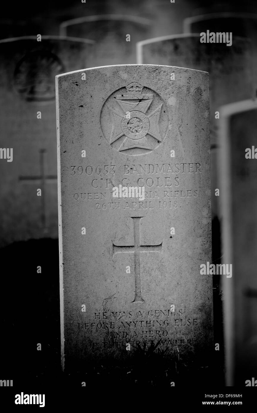 The grave of Cecil Frederic Coles, British musician and composer, in ...