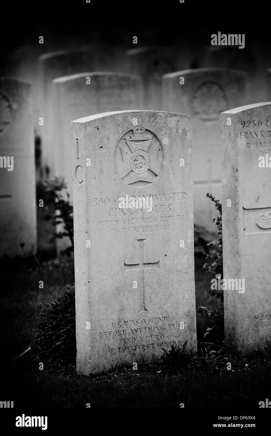 The grave of Cecil Frederic Coles, British musician and composer, in ...