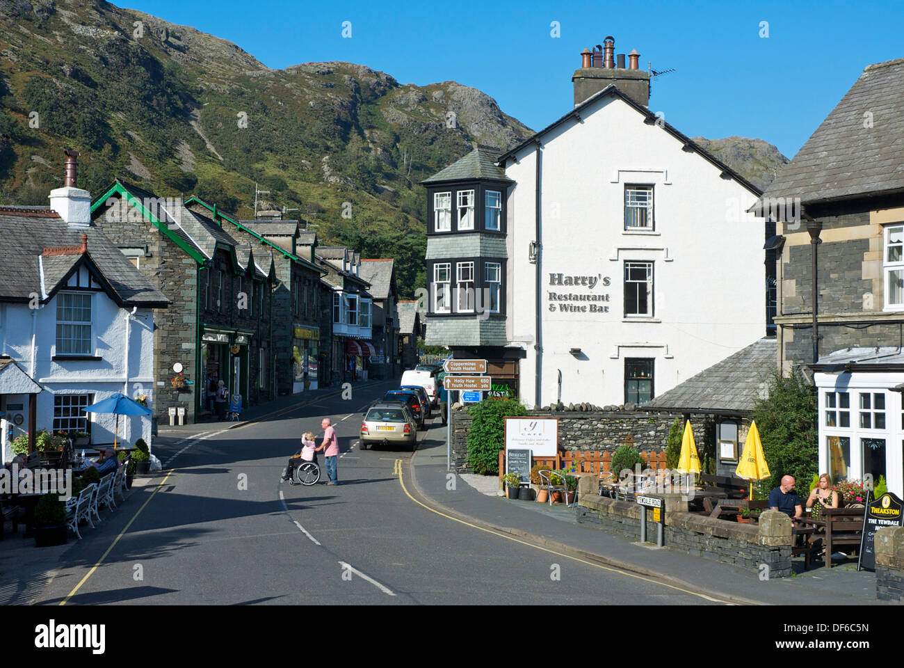 Coniston village, Lake District National Park, Cumbria, England UK ...