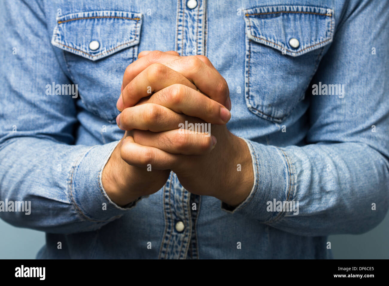 Folded hands prayer hi-res stock photography and images - Alamy