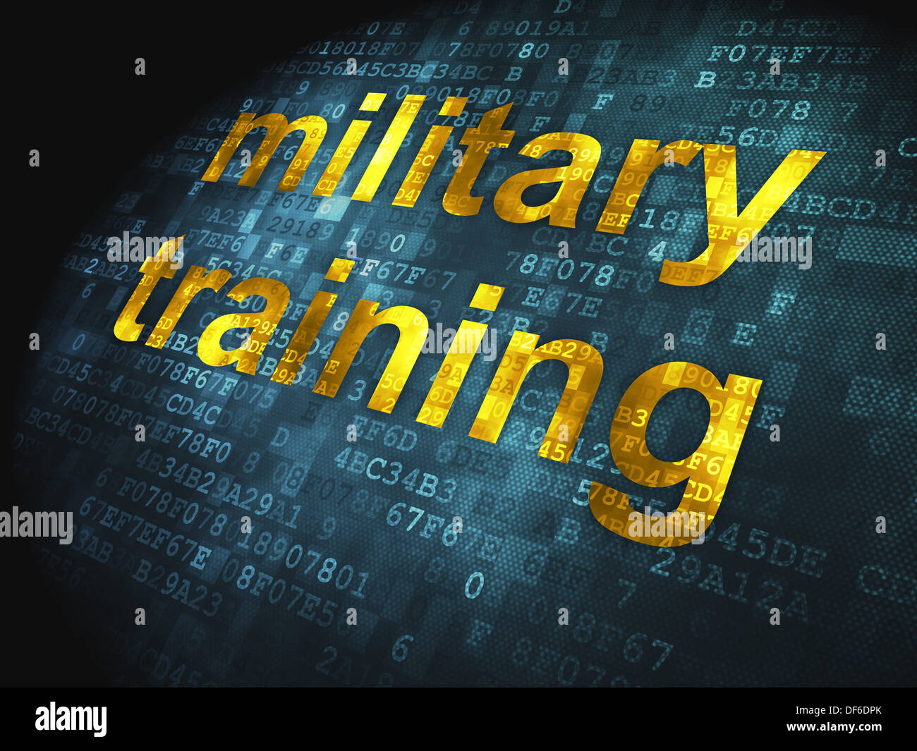 Education concept: Military Training on digital background Stock Photo ...