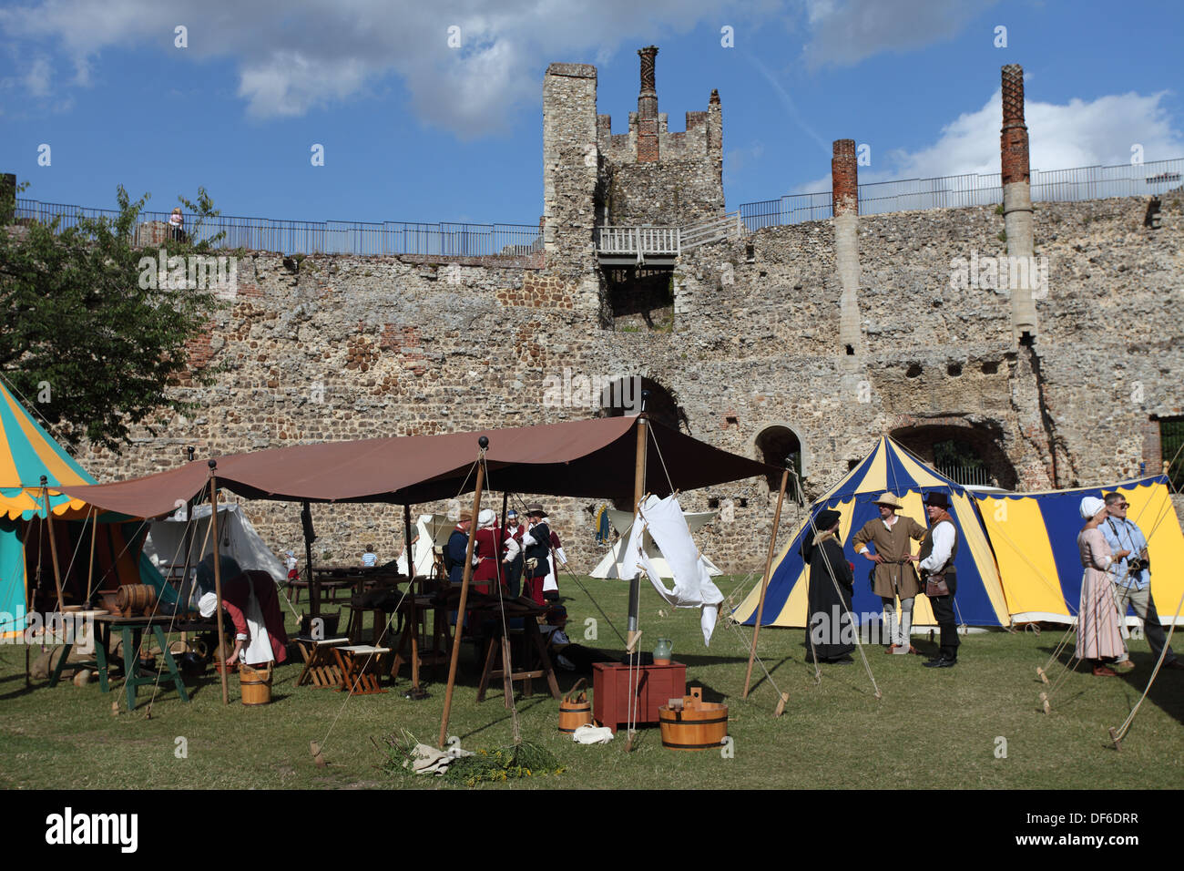 Medieval family event at Framlingham castle, Suffolk Stock Photo - Alamy