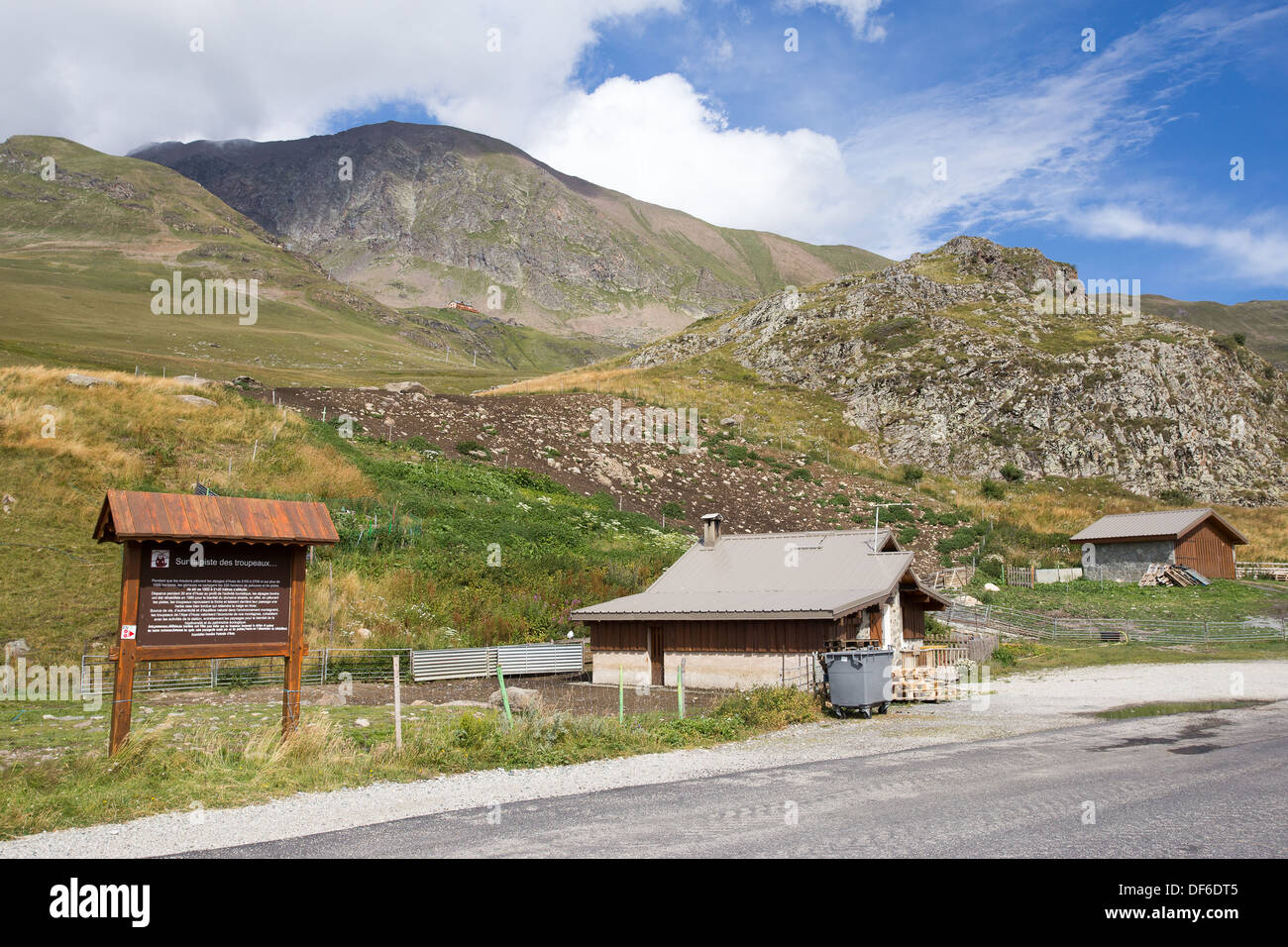Route du col de Sarenne Alpes d'Huez Alp Huez Isere Rhone Alps France ...