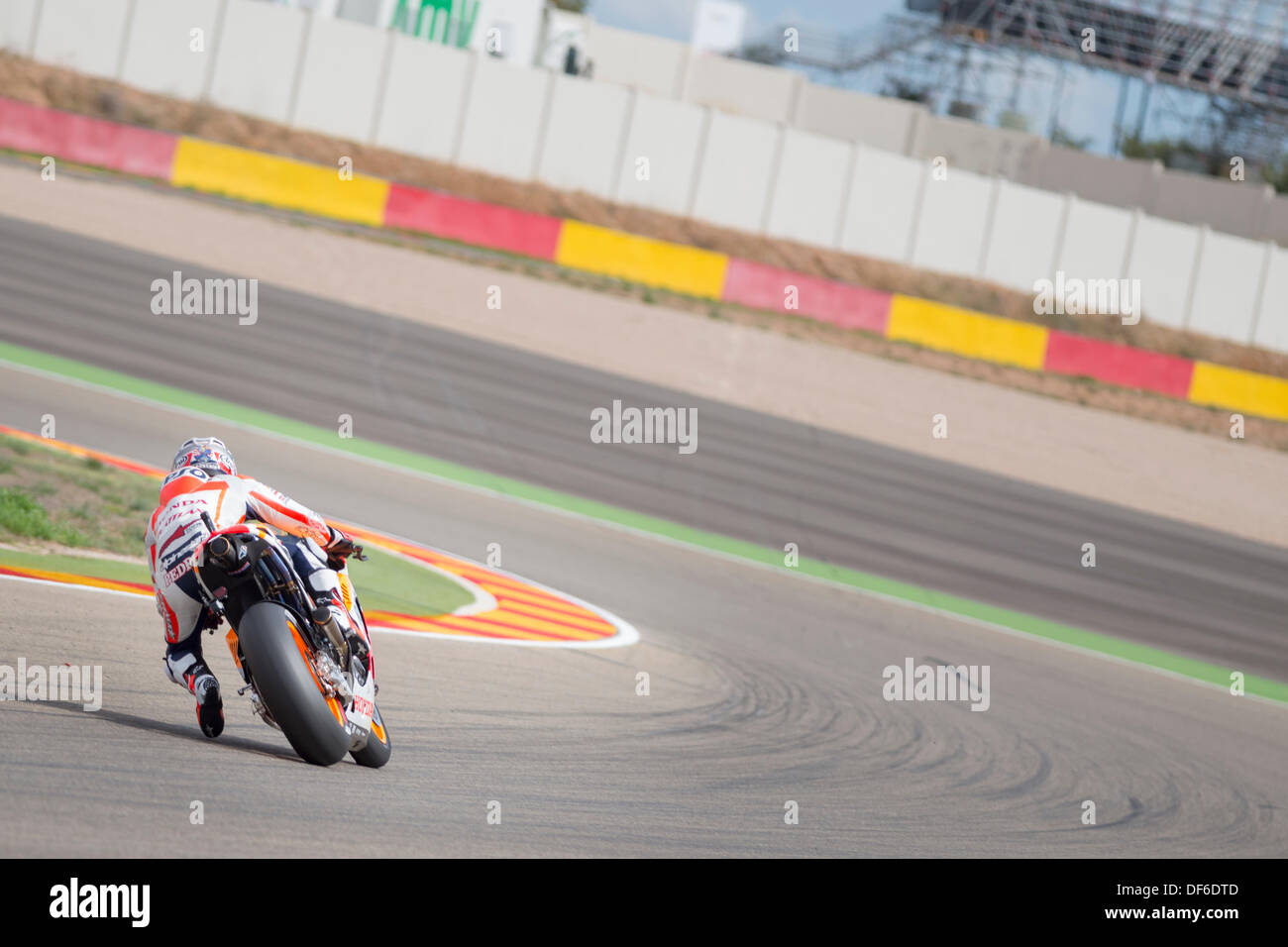 Spanish rider, Daniel Pedrosa, tries to get the pole position in ...