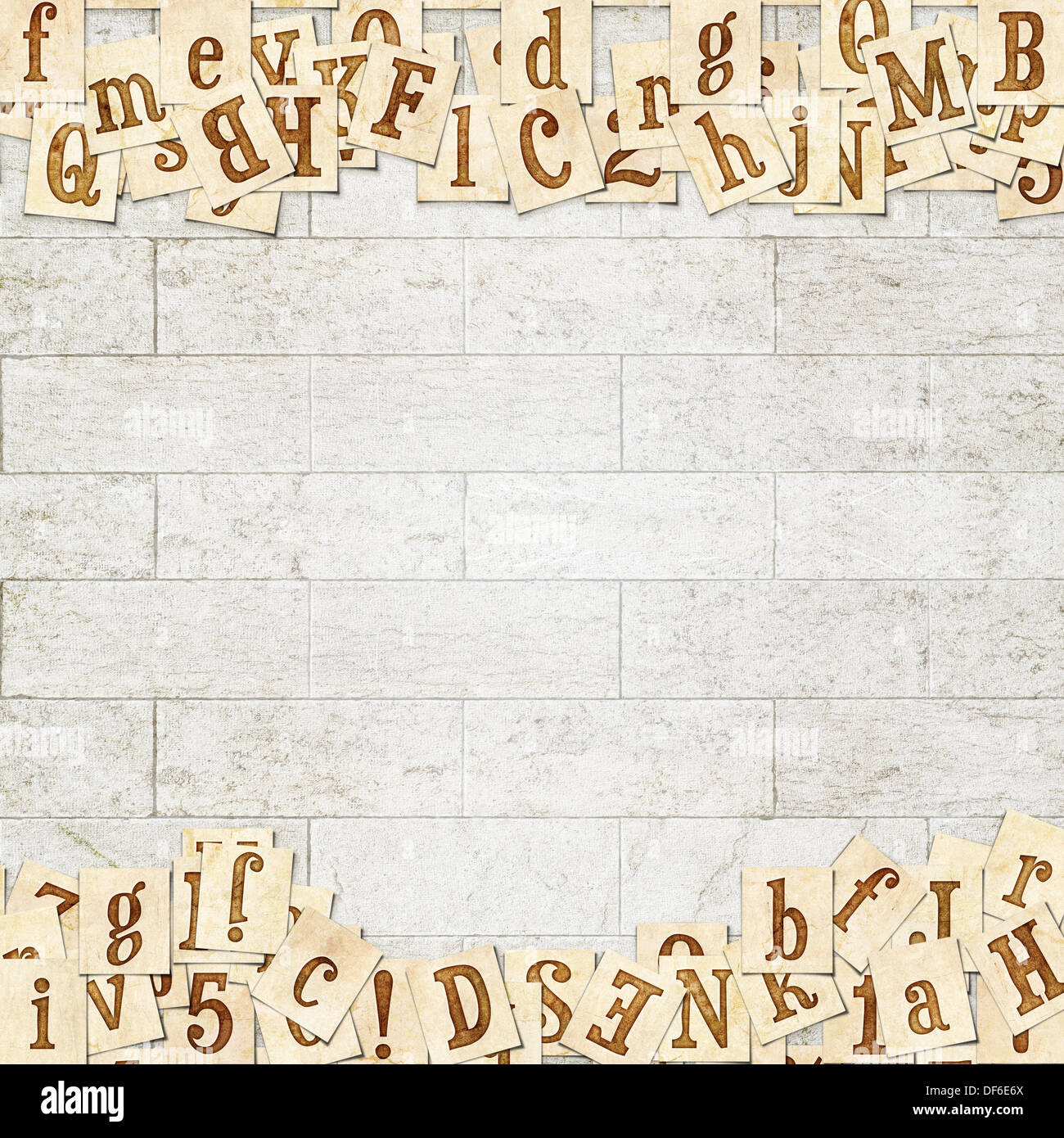 Vintage background with the letters Vintage wooden background with the ...