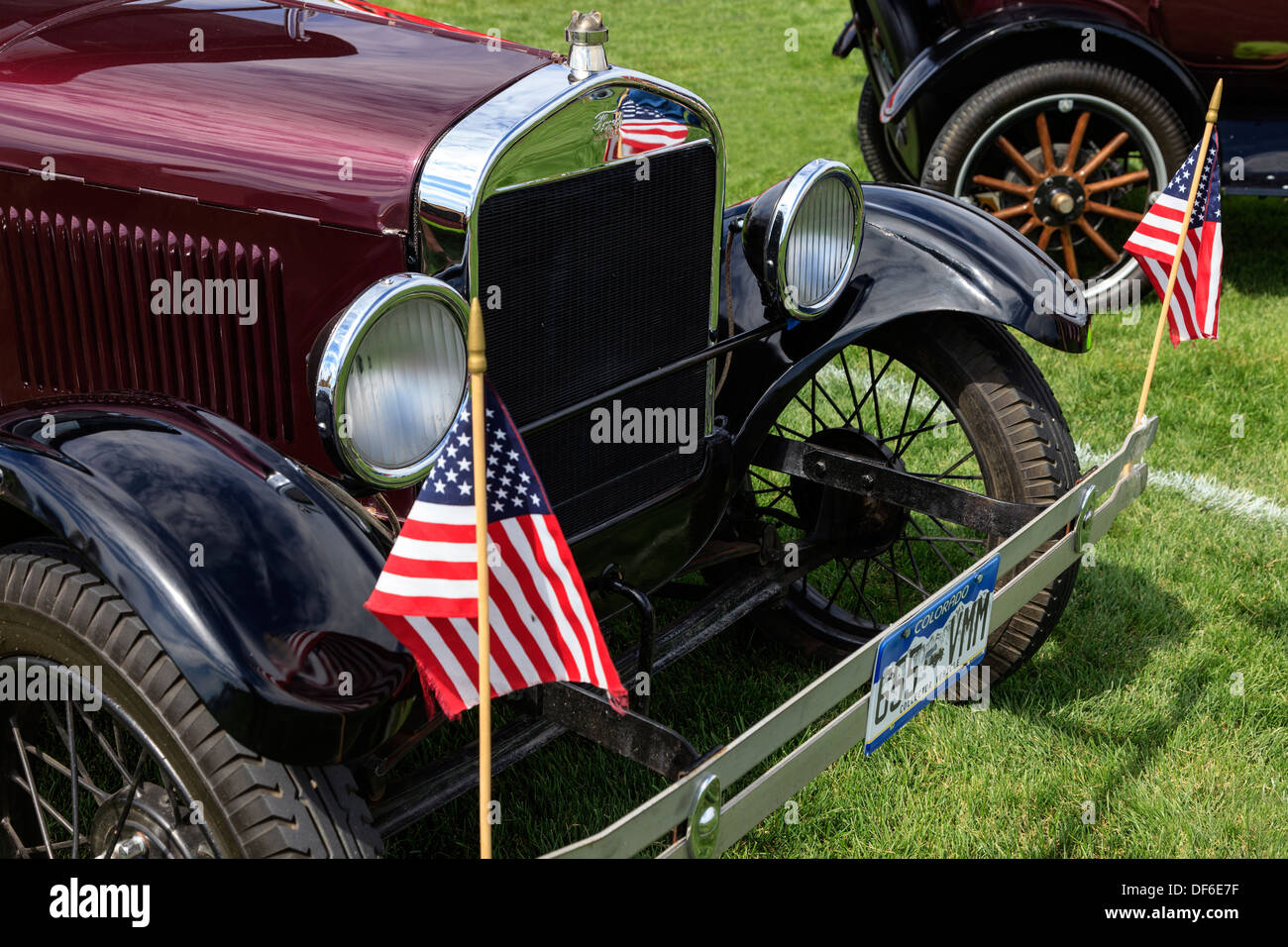 Front of a 1927 Ford Touring Model T on display at a Classic Model car ...
