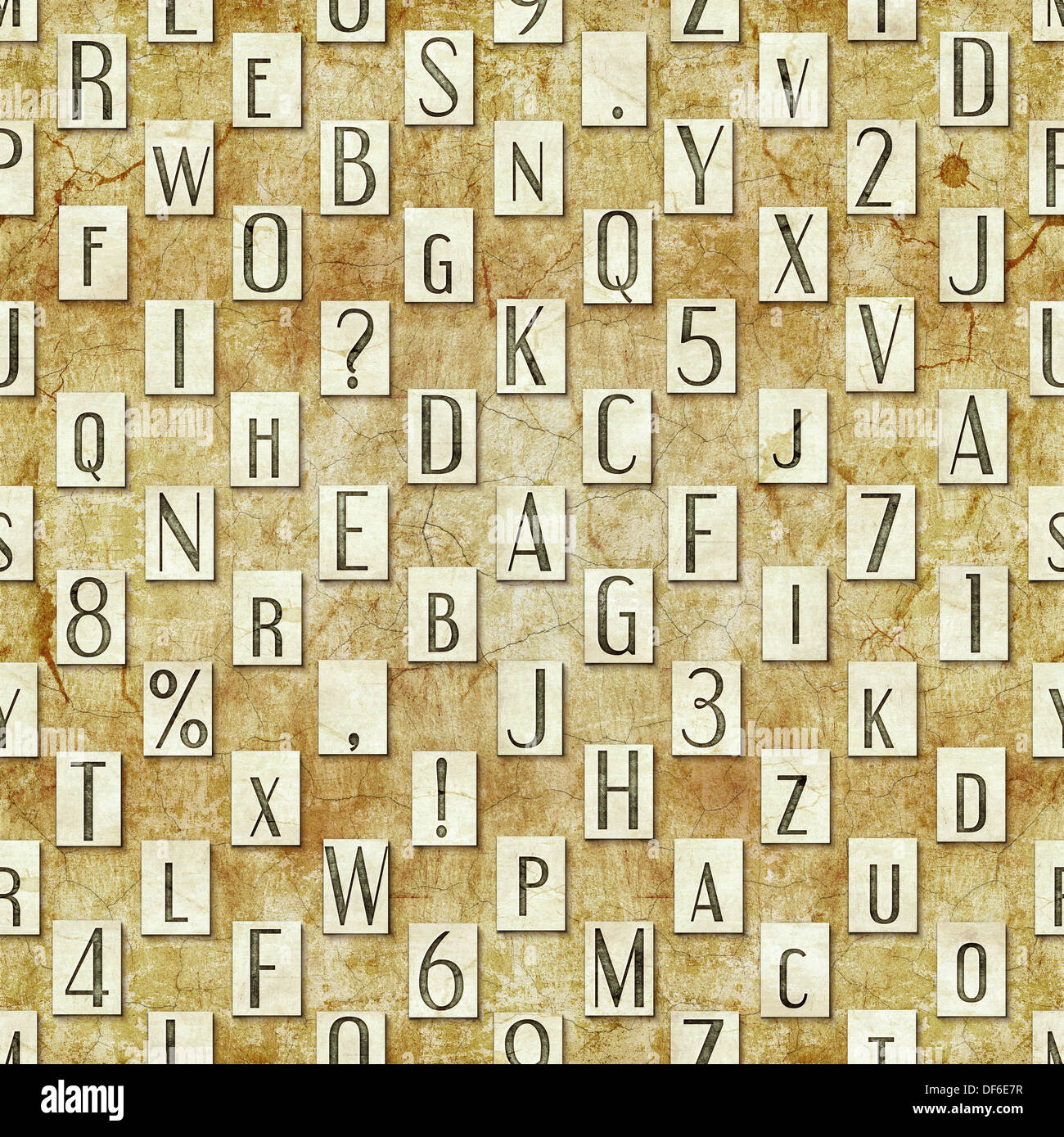 seamless background with letters . Linux Libertine fonts used in the ...