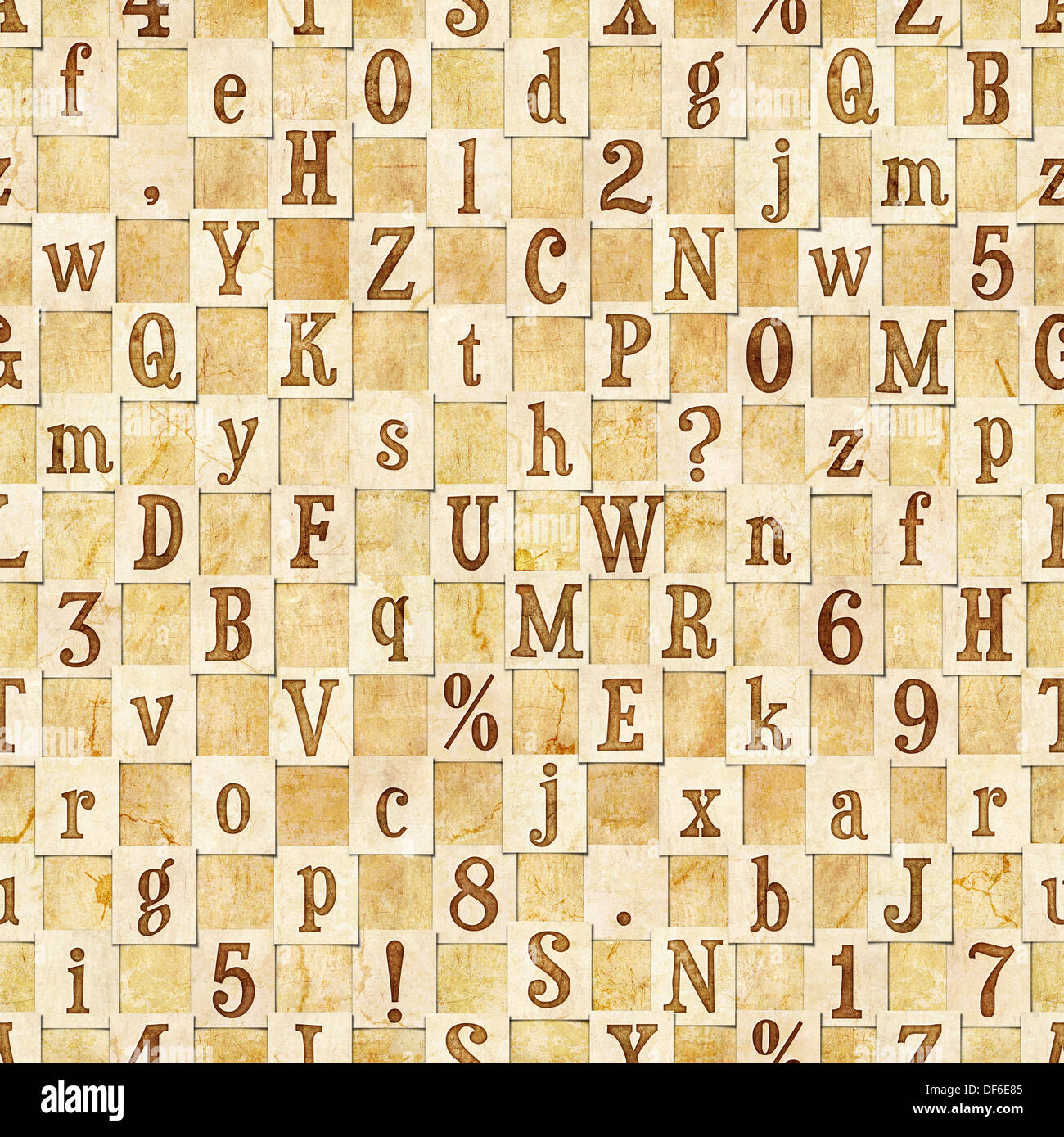 seamless background with letters . Linux Libertine fonts used in the ...