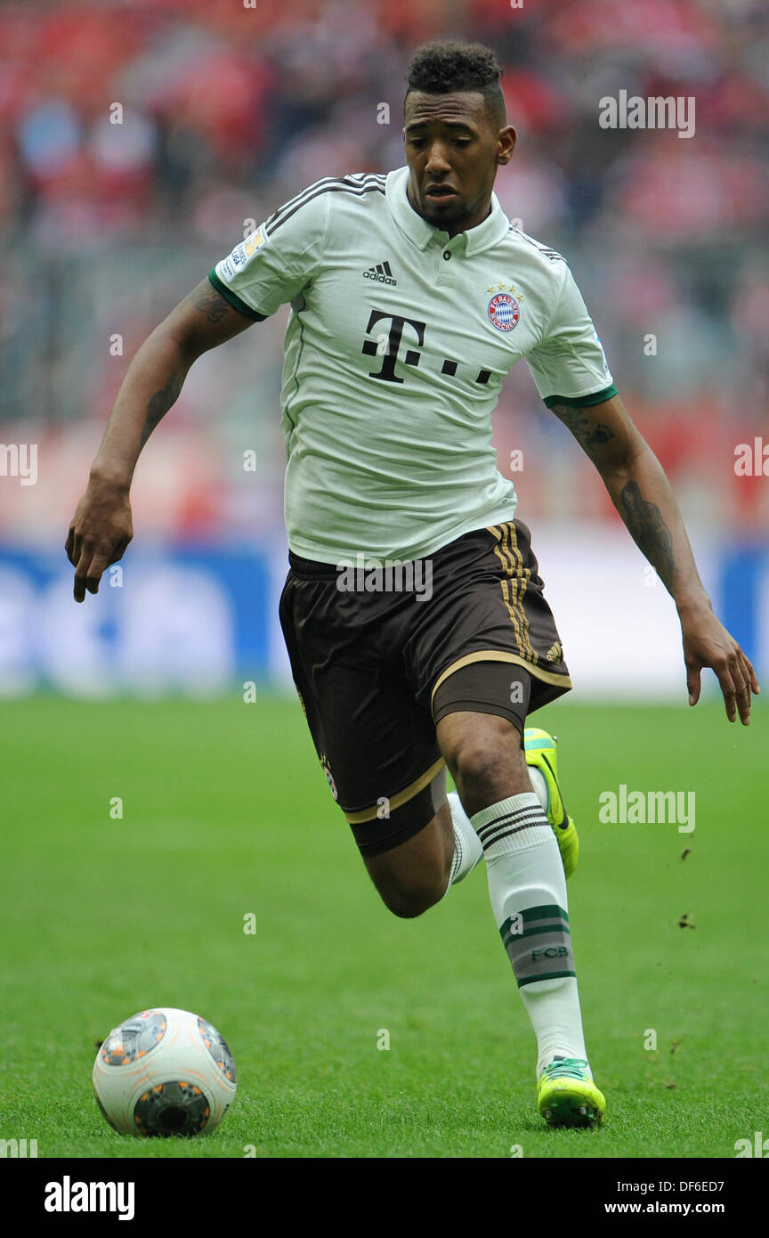 Munich's Jerome Boateng during the football match between FC Bayern ...