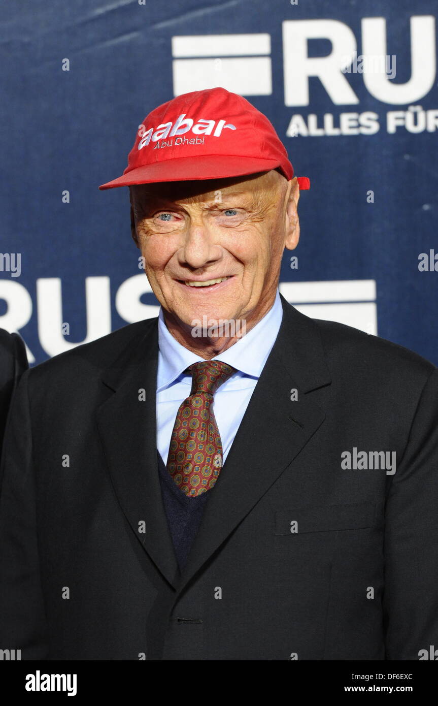 Cologne, Germany. 28th Sep, 2013. Former Formula One race driver Niki ...