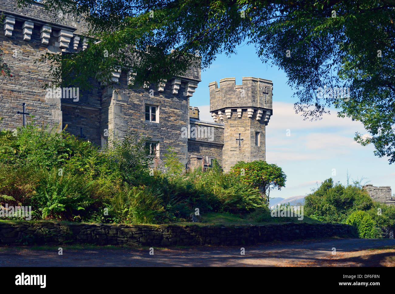 Wray Castle. Wray, Lake District National Park, Cumbria, England ...