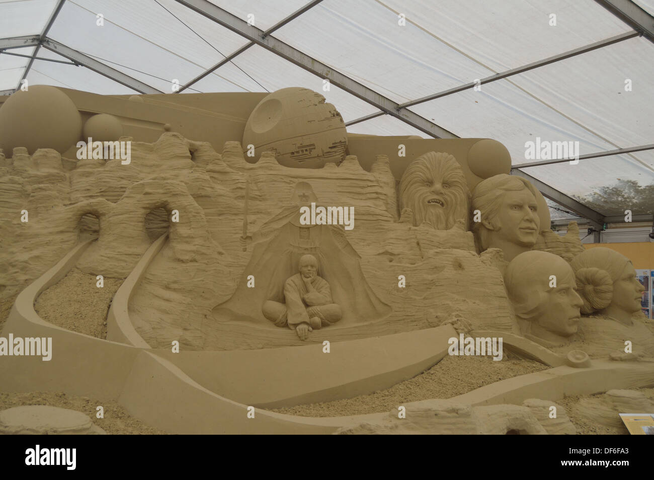sci fi sand sculpture Stock Photo - Alamy