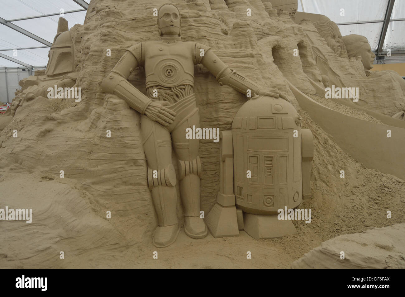 sci fi sand sculpture Stock Photo - Alamy
