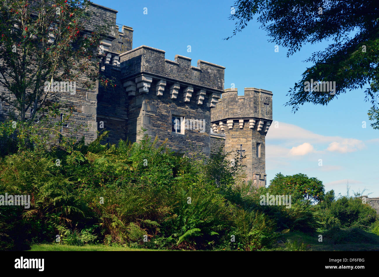 Wray Castle. Wray, Lake District National Park, Cumbria, England ...