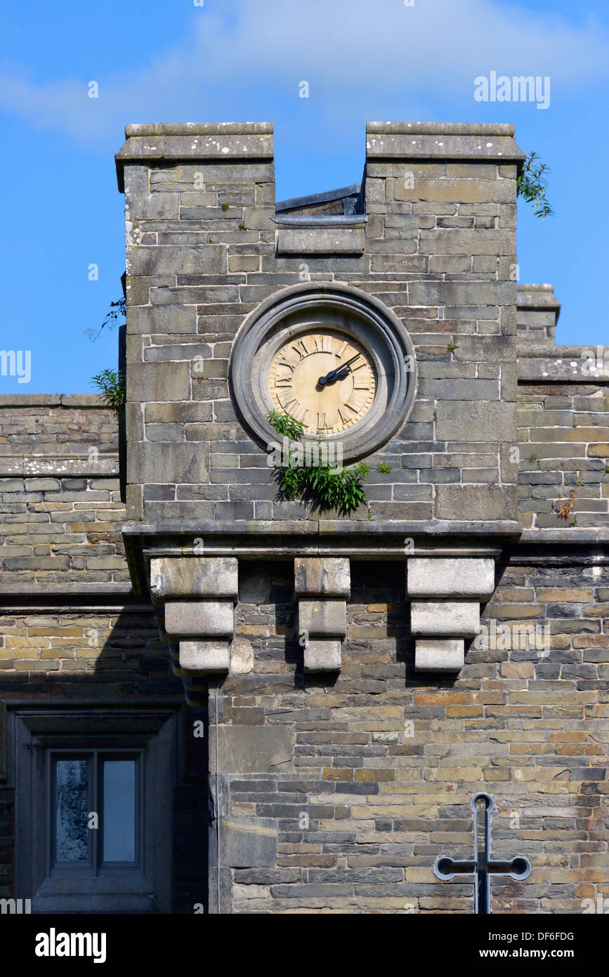 Clock tower, Wray Castle. Wray, Lake District National Park, Cumbria ...