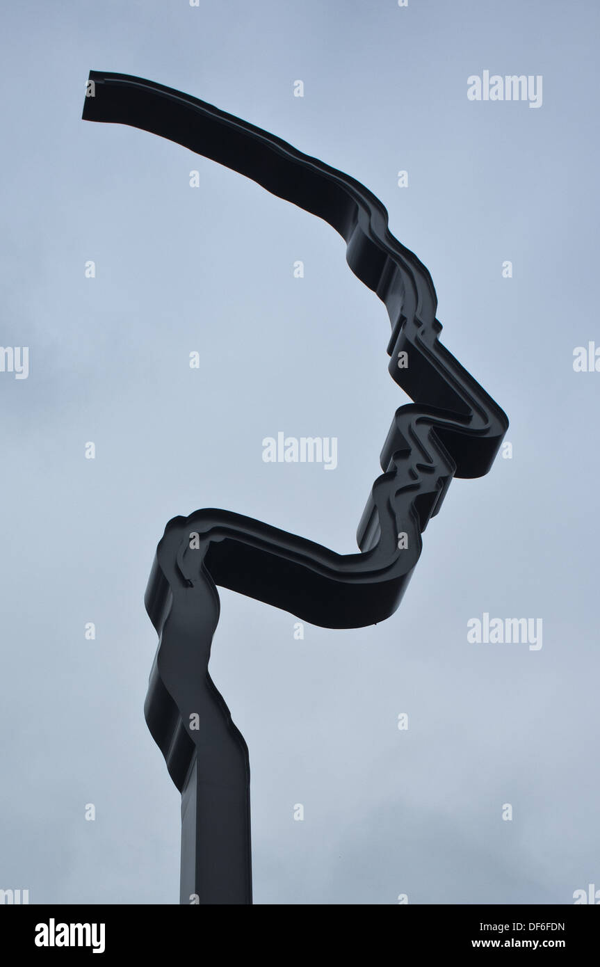 A statue commemorates Johann Georg Elser, a carpenter and German ...