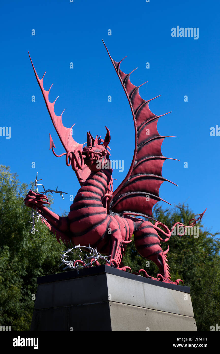 The red dragon memorial to Welsh soldiers who died at Mametz Wood in ...