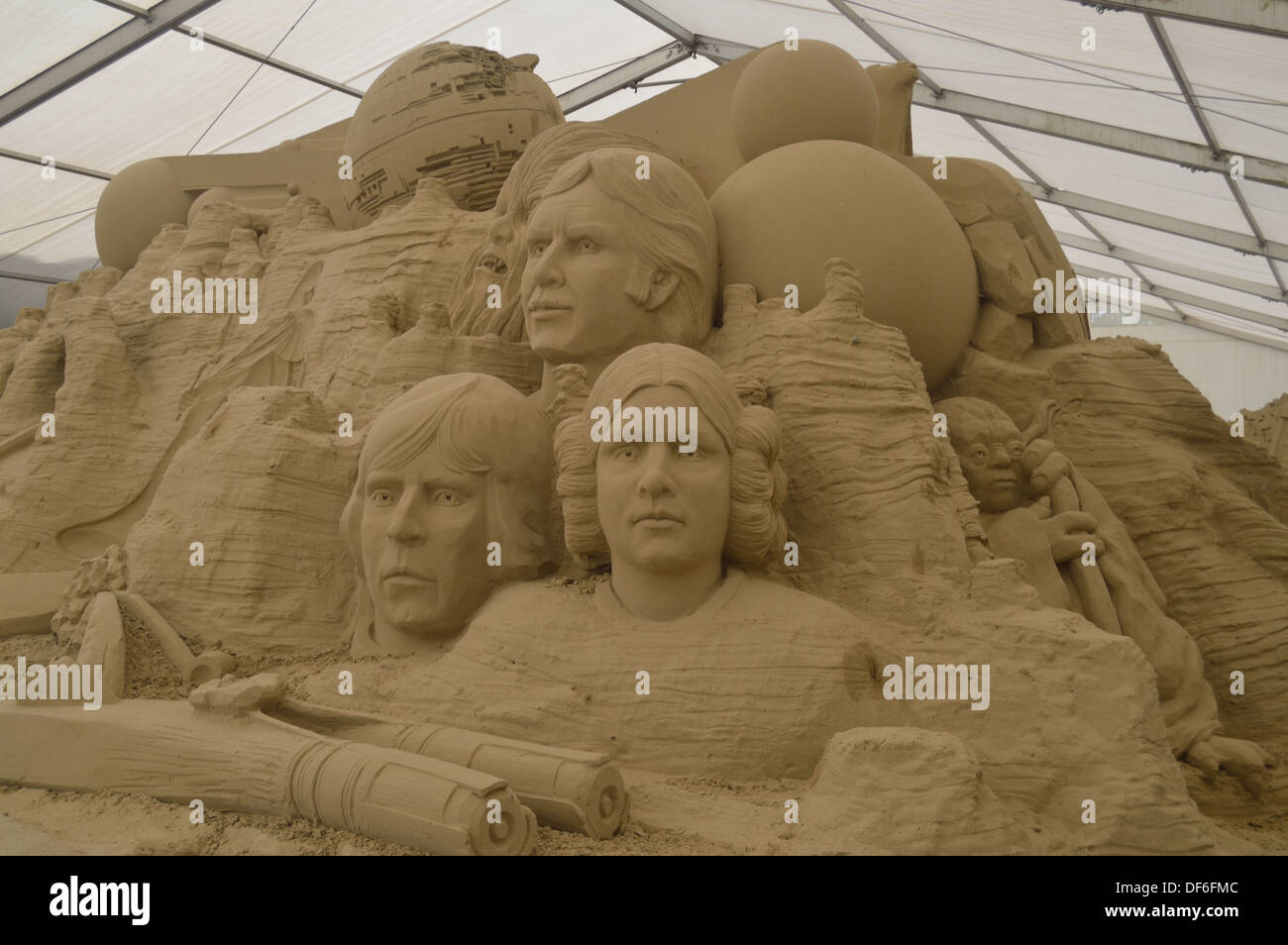 sci fi sand sculpture Stock Photo - Alamy