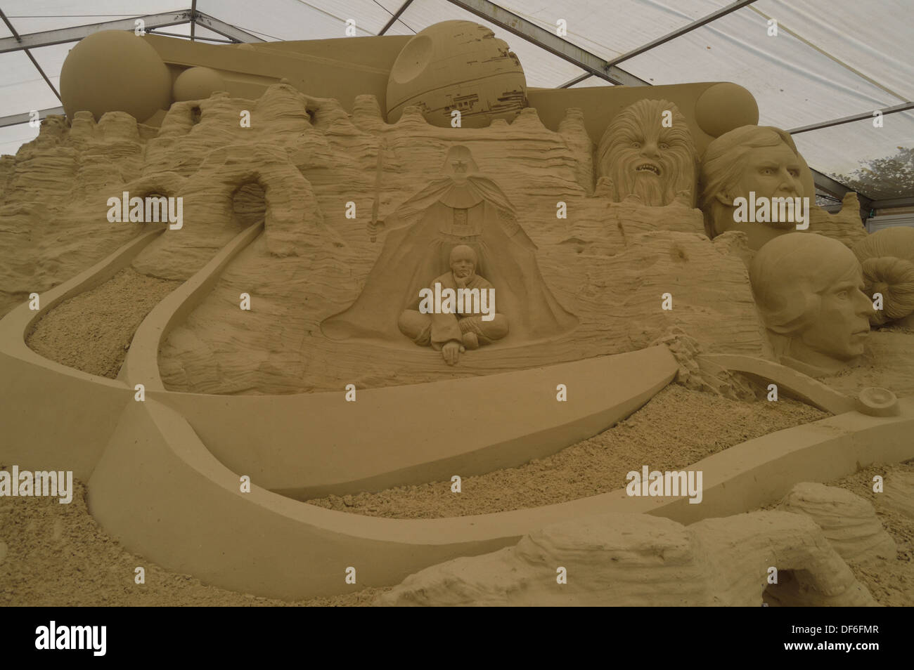sci fi sand sculpture Stock Photo - Alamy