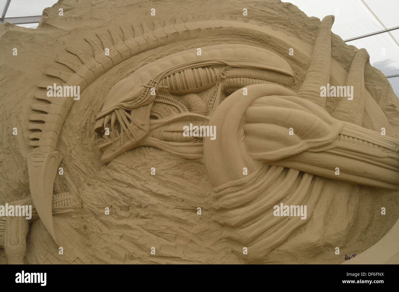 sci fi sand sculpture Stock Photo - Alamy