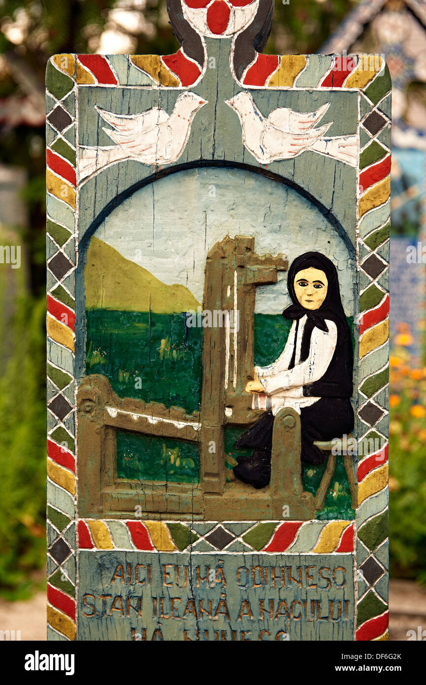 The Merry Cemetery ( Cimitirul Vesel ), Sapanta, Maramures, Northern ...