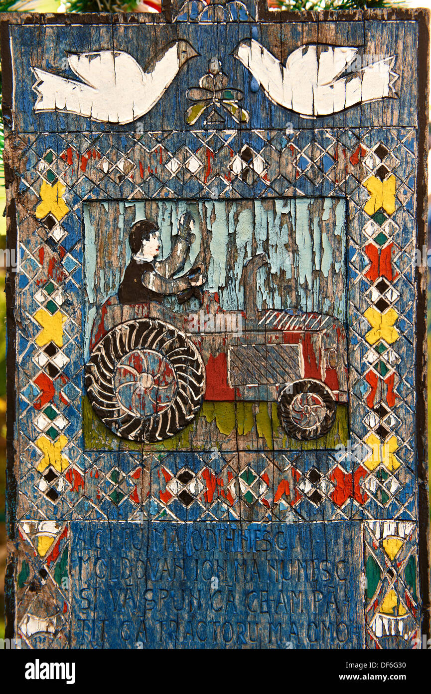 The Merry Cemetery ( Cimitirul Vesel ), Sapanta, Maramures, Northern ...