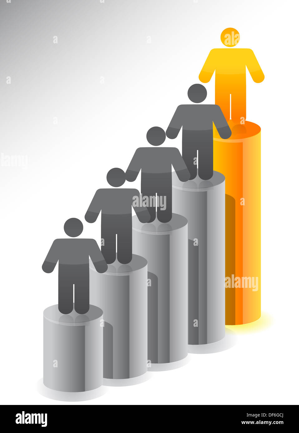 Be first - graphic illustration concept Stock Photo - Alamy