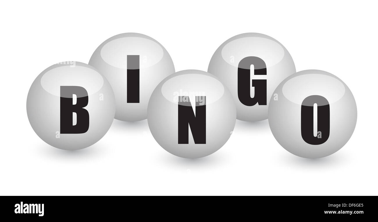 bingo balls illustration design concept Stock Photo - Alamy
