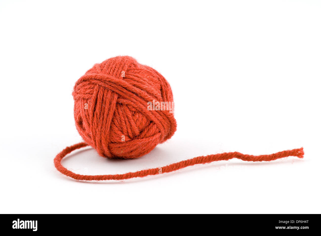 Thread ball isolated on white background Stock Photo - Alamy