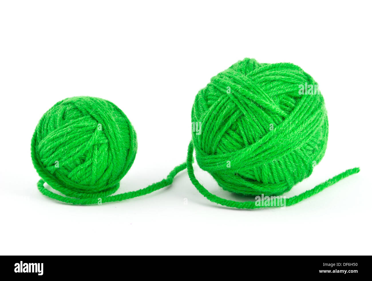 Ball green thread tangled Cut Out Stock Images & Pictures - Alamy