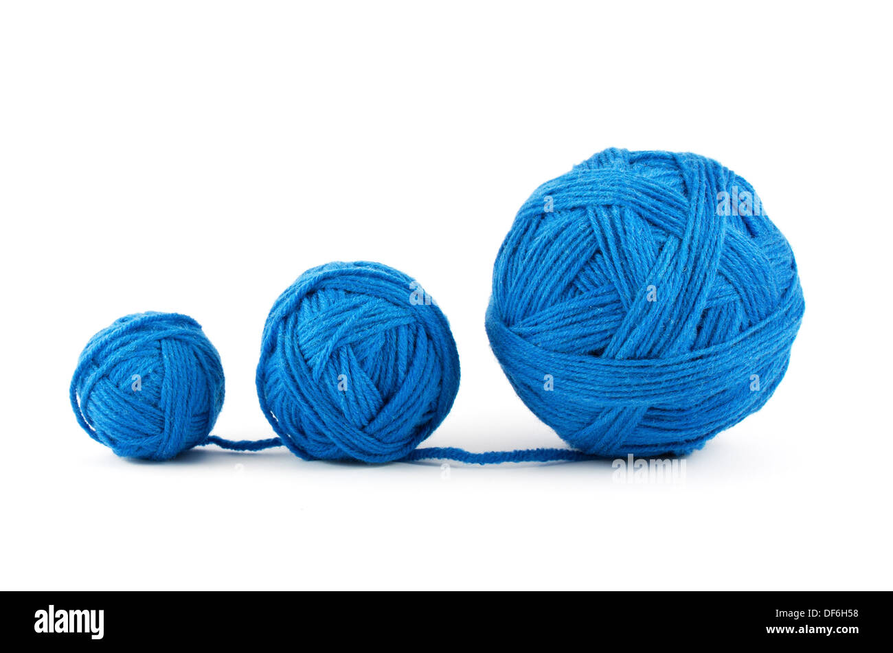 Thread ball isolated on white background Stock Photo - Alamy