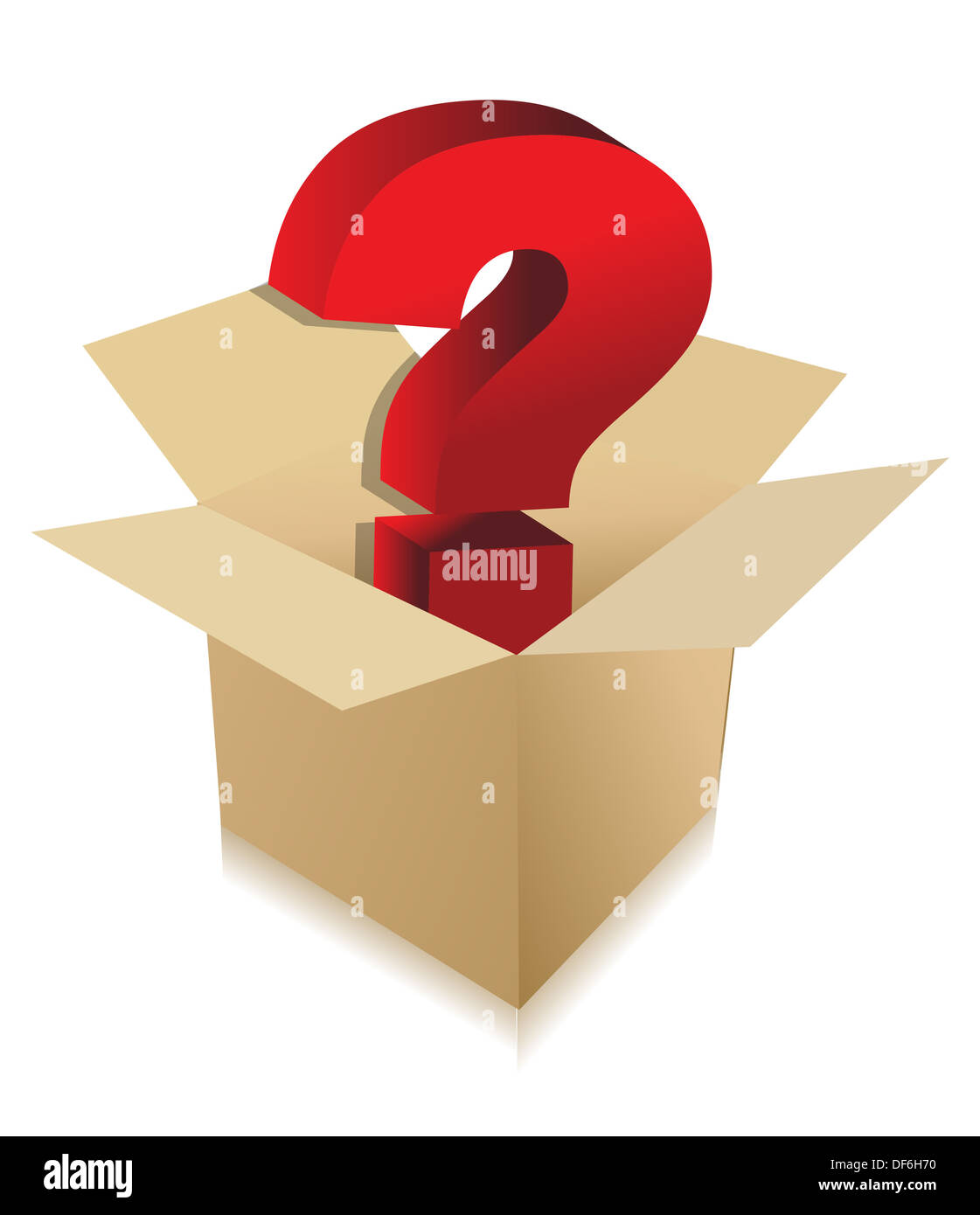 unknown box content concept illustration design. Pandora`s box concept ...