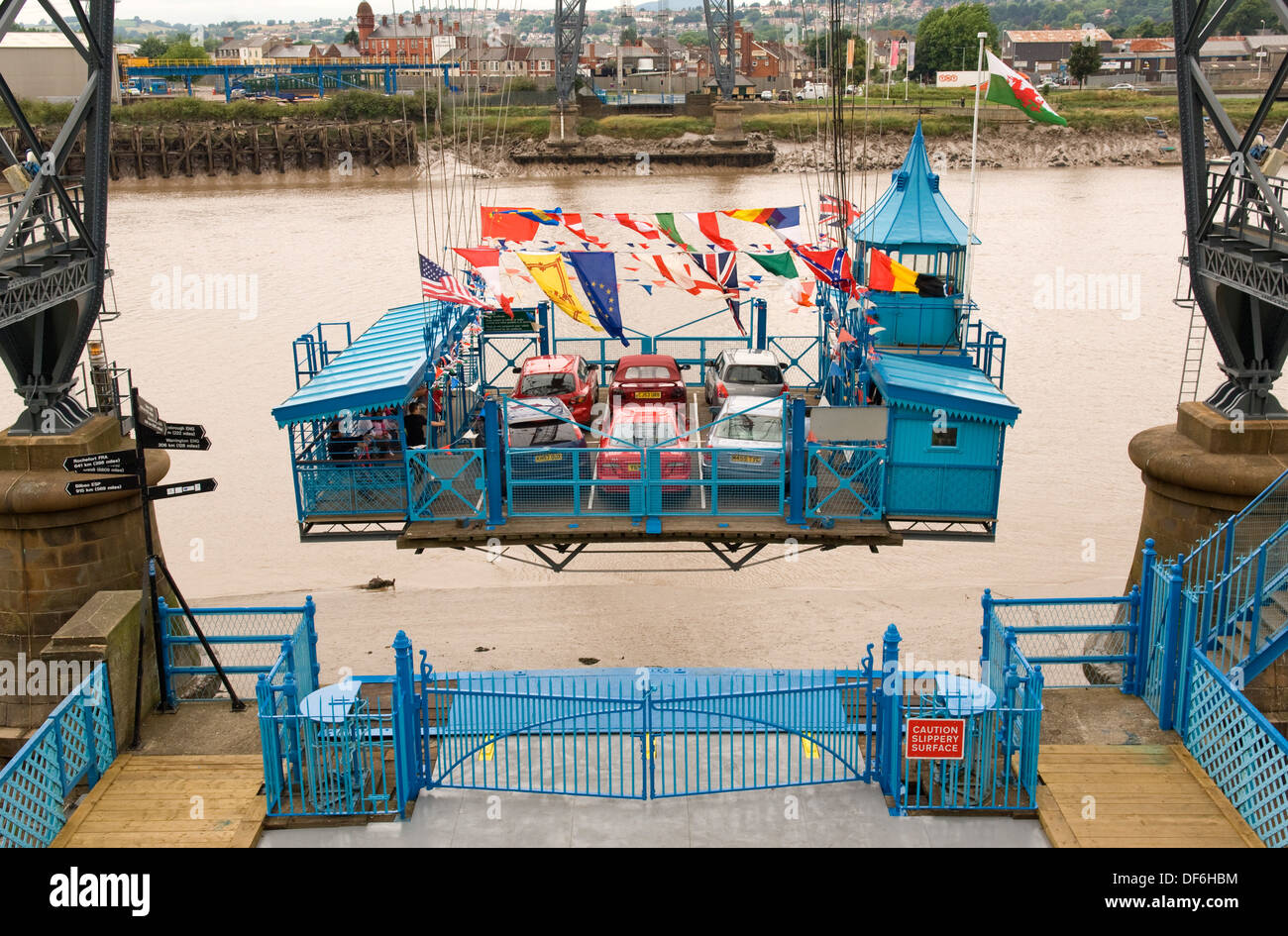 Newport Transporter Bridge in Newport,South Wales,UK,one of two ...